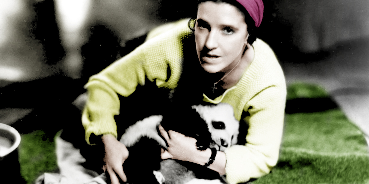 Ruth Harkness, la ragazza con il panda Su Lin, il primo a lasciare la ...
