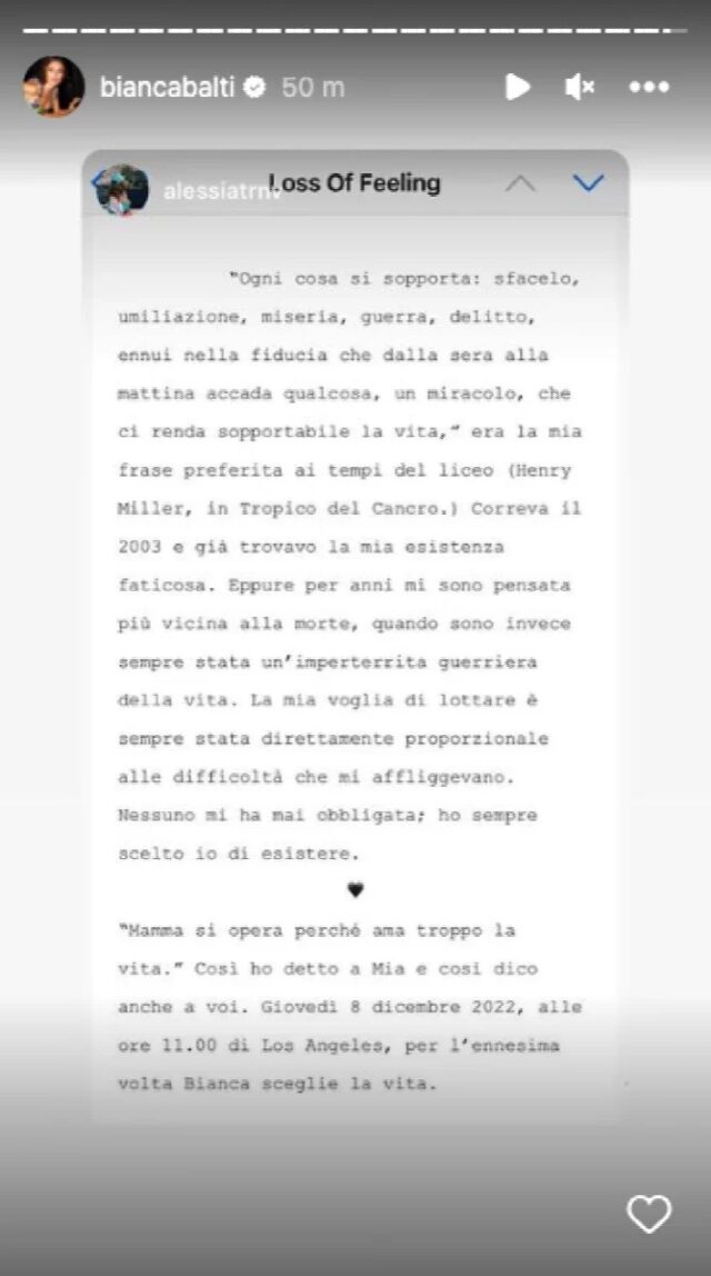 Bianca Balti rimuove il seno dopo la diagnosi di BRCA1 | RDD