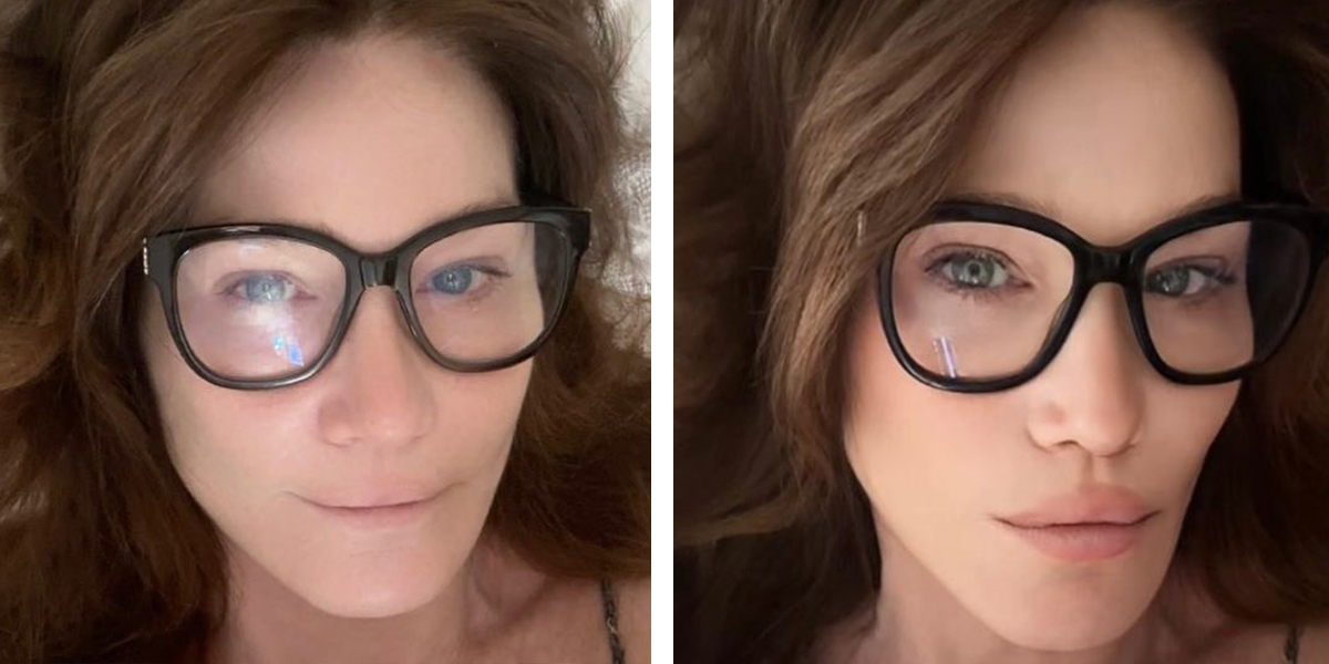 Carla Bruni contro i filtri social mostra due selfie con e senza | RDD