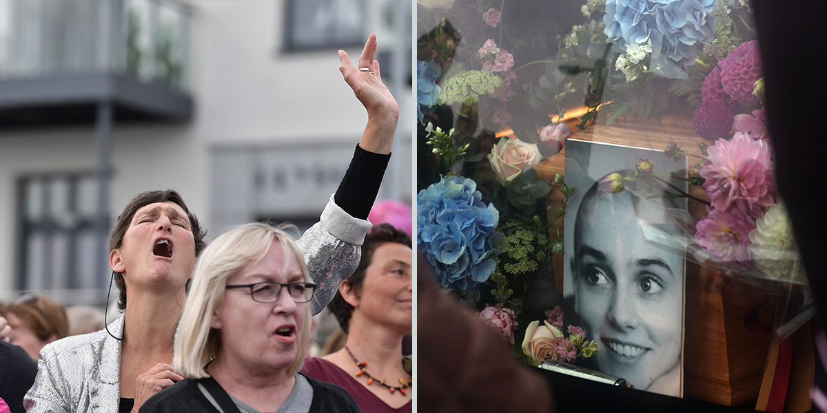 La folla e gli amici per l'ultimo saluto a Sinead O'Connor | RDD