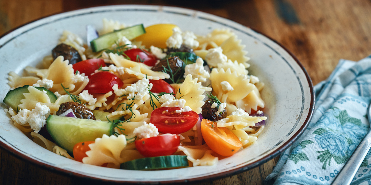 Ricetta pasta fredda alla greca | RDD