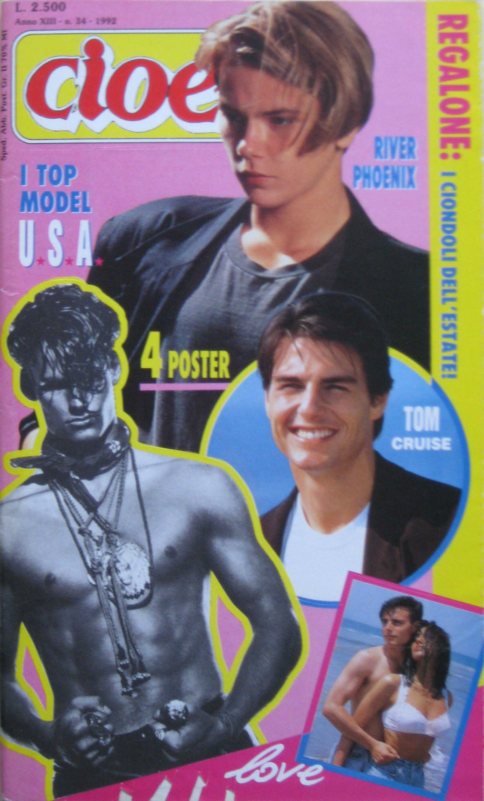 Le migliori copertine di Cioè degli anni Novanta e Ottanta