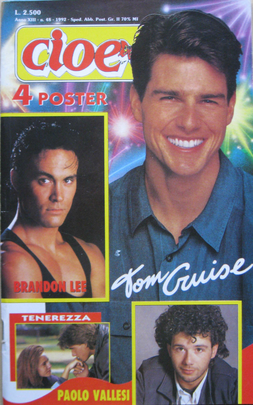 Le migliori copertine di Cioè degli anni Novanta e Ottanta