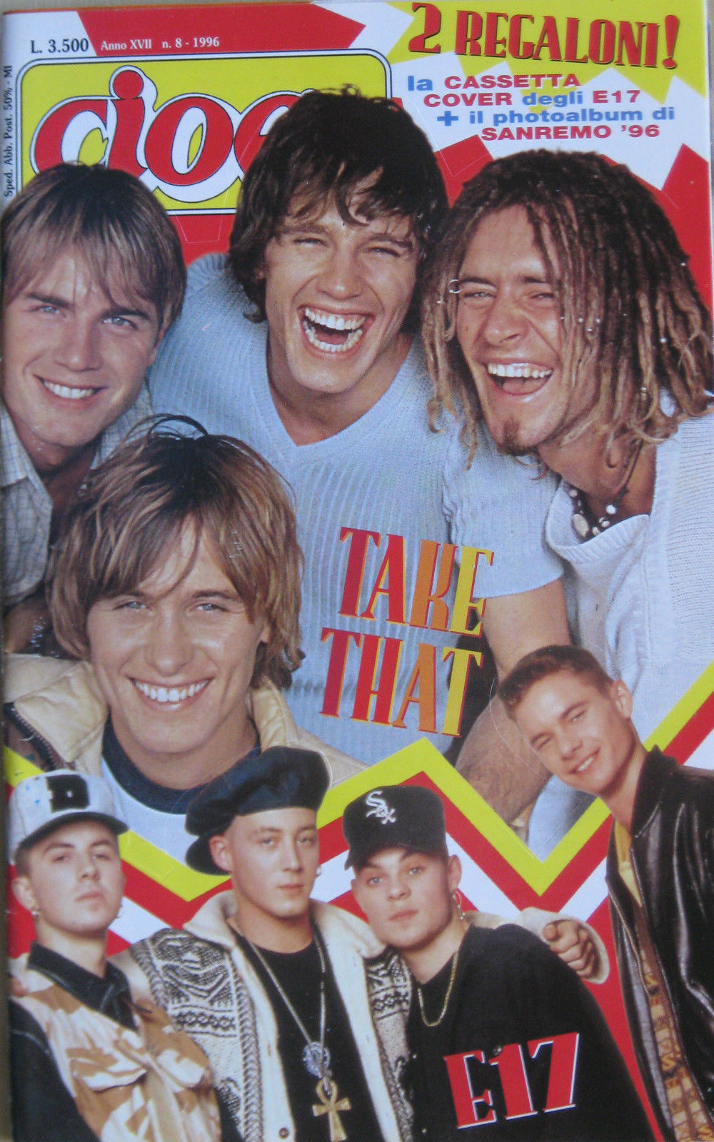 Le migliori copertine di Cioè degli anni Novanta e Ottanta