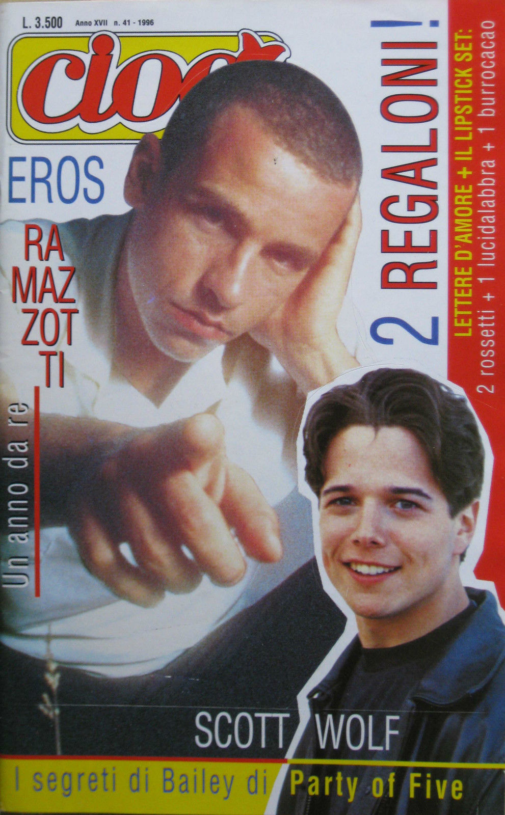 Le migliori copertine di Cioè degli anni Novanta e Ottanta